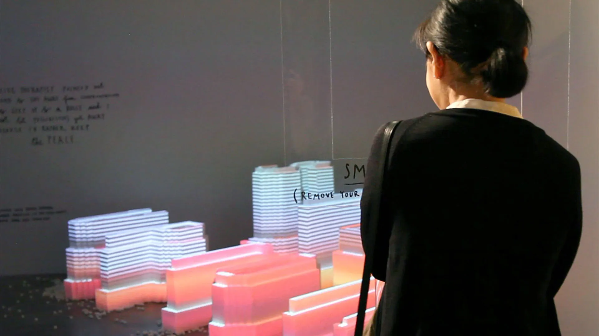 Step Up To It - a sculpture that reacts to smiles - Red Paper Heart